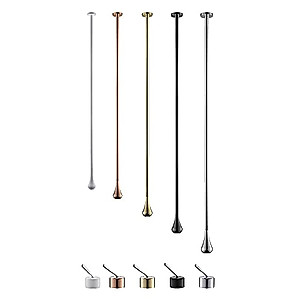 Bathroom Bathtub Hang Ceiling Faucet Solid Brass Ceiling Basin Faucet Wall Mounted Tub Mixer Tap Spout Ceiling Water Drop Taps (Rose Gold-A)