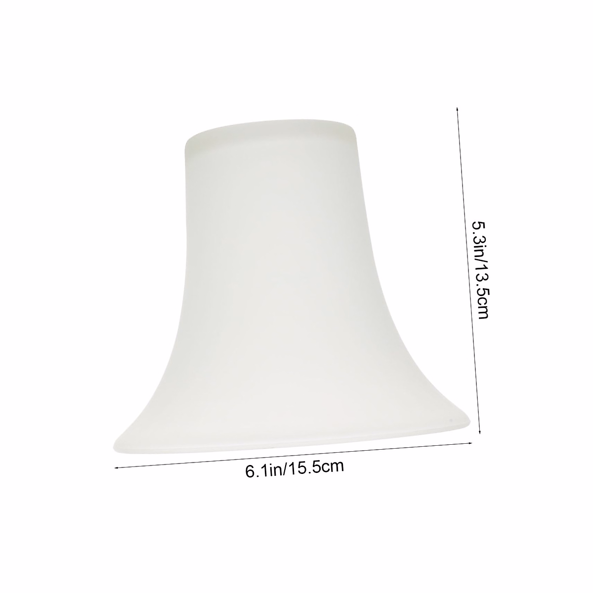 DOITOOL Chic Lampshade Glass Light Cover Easy Assembly for Bedroom Living Room Ceiling Lamp