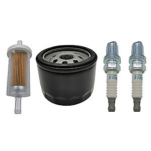 792105 Air Filter and 696854 Oil Fuel Filter Replacement kit - Compatible With Briggs and Stratton 407777 445877 Engine， Replacement MIU11515 Air Filter Also compatible John Deere D170 Z425 Lawn Mower