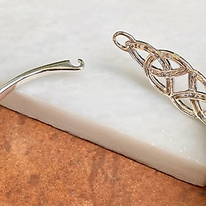 JewelryWeb - 925 Sterling Silver Celtic Knot Expandable Stackable Bangle Bracelet - Celtic Jewelry for Women - Itrish Jewelry - Claddagh Bangle Bracelet - St Patricks Day Gift for her