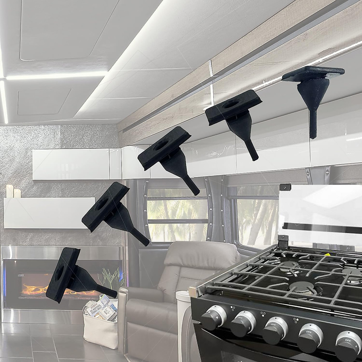 GABEROAD Grate Rubber Feet Compatible with Greystone Magic Chef Rec pro Gas Stove Top Range Grate Foot Rubber Pads Stove Parts Rubber feet Bumpers 10 Pack