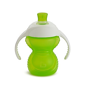 Munchkin® Click Lock™ Bite Proof Trainer Cup, 7 Ounce, 2 Pack, Blue/Green