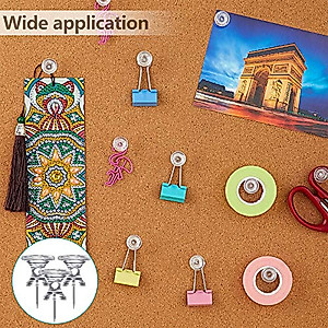 60 Pieces Giant Push Pins Big Thumb Tacks Large Tacks Jumbo Pins Steel Point 1 Inch Plastic Heads Pins Marking Pins for Cork Board (Transparent)