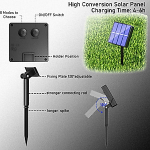 Solar Rope Lights Outdoor Led- 40FT 100 LED Tube Light 8 Modes Solar Powered String Rope Lights Waterproof for Garden Patio Fence Balcony Yard Tree Decoration Lighting