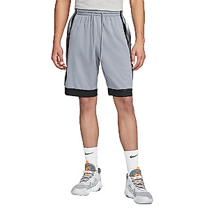 Nike Dri-FIT Elite Men's Basketball Shorts (Large, Cool Grey/Black/White/White)
