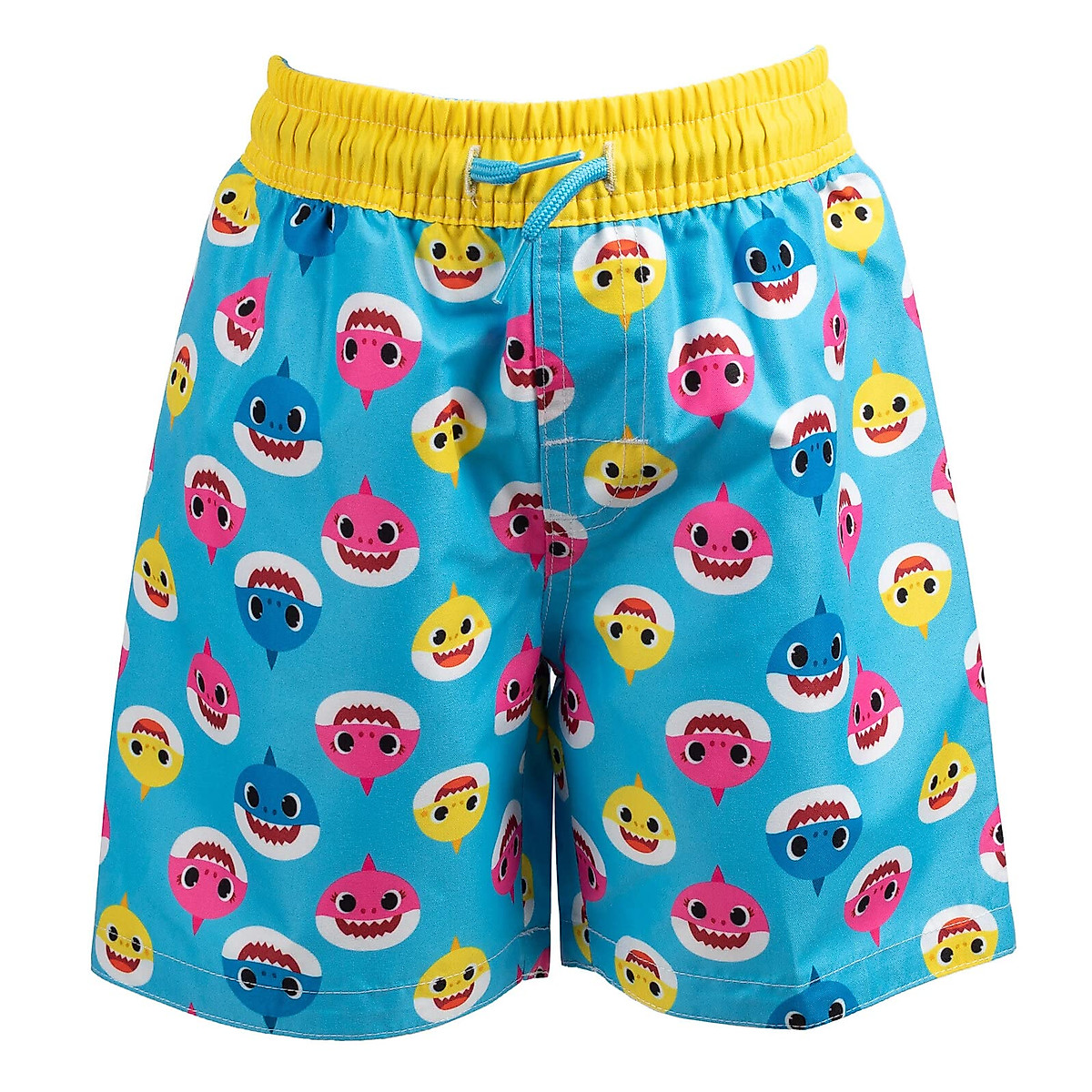 Pinkfong Baby Shark Daddy Mommy Toddler Boys Swim Rash Guard Swim Trunks Blue 3T