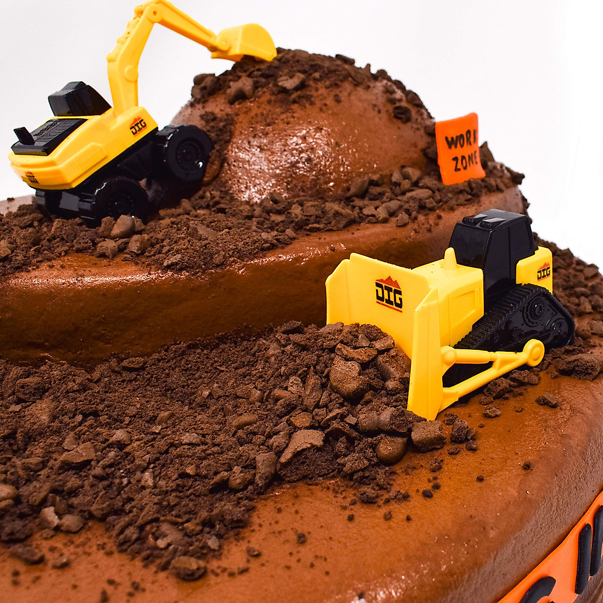 Micro Mini Construction Vehicles – Set of 5 Toy Cars and Trucks for Kids | Sensory Bin for Boys | Excavator Bulldozer Dump Truck Cement Mixer | Free Wheeling with Moving Parts – Maxx Action