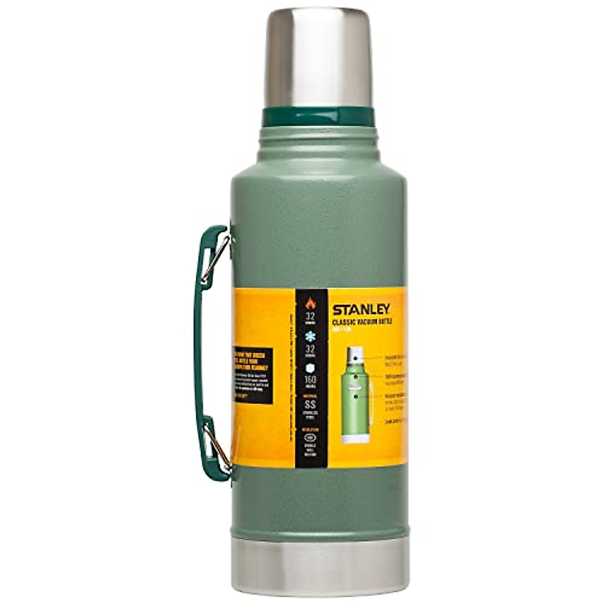 Stanley Classic Hammertone Green Vacuum Bottle 2QT