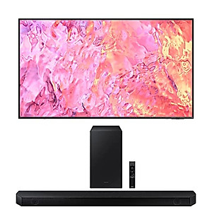 SAMSUNG QN50Q60CAFXZA 50" QLED 4K Quantum HDR Smart TV with a HW-Q60B 3.1ch Soundbar and Subwoofer with DTX Virtual:X (2023)