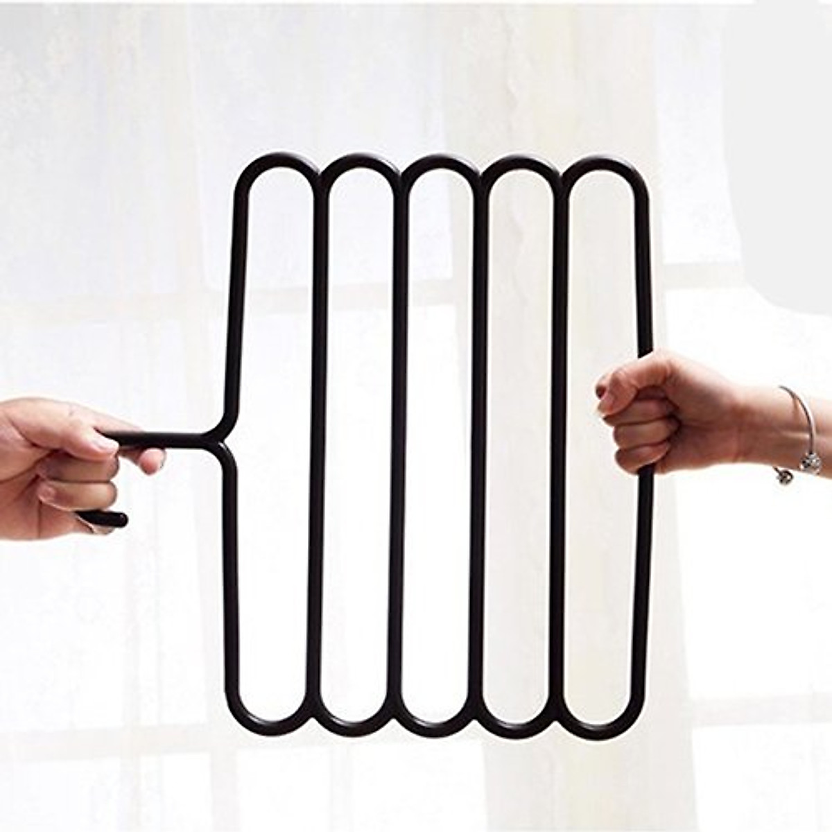 shlutesoy 5Layer Multifunctional Anti Skid Dry Wet Use Scarf Hanger Creative Towel Rack