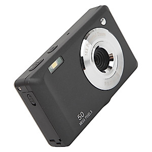 4K Digital Camera Auto Focus 2.7 Inch TFT Screen Small Camera for Teens Facial Recognition for Photography (Black)