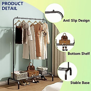 SUOERNUO Clothes Rack Clothing Rack Drying Hanging Garment Rack