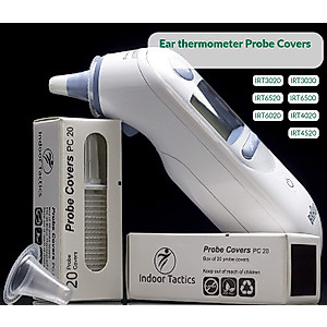 400 Pack Ear Thermometer Probe Covers, Disposable Refill Lens Filters Caps Compatible for All B raun Models Digital Thermometers Sleeve