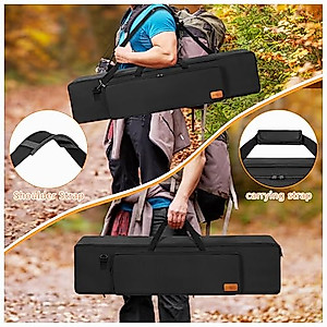 TORIBIO Tripod Carrying Case with Padded Water-resistant 40"x8.2"x8.2"/102x21x21cm Heavy-Duty Multi-Function Tripod Case Bag with Strap,Suit for Lights, Speakers, Cameras, Booms, Microphone Stands