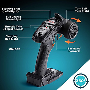 SainSmart Jr. 1:14 Off Road RC Car, 4WD Remote Control High Speed Rock Crawler for Boy Kids Adults