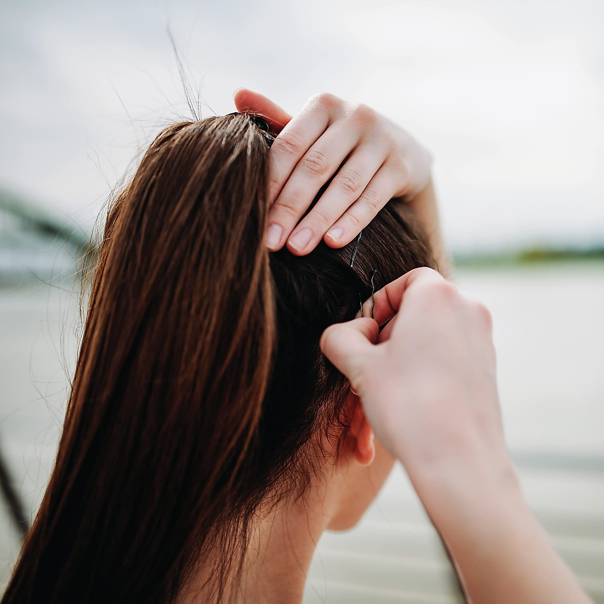 ForPro Professional Collection Bobby Pins (400-Count Approx), Black, 2" L, Ball-Tipped, Crimped, Non-Slip, Non-Damaging, 1 Lb.