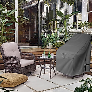 HWmatyCover Waterproof Patio Chair Cover 2Pack – Outdoor Lounge Deep Seat Single Lawn Chair Cover Fits Up to 28W x 31D x 36H inches