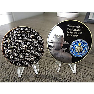 Set of 2 Challenge Coins Defense Intelligence Agency Clandestine Service Dia DCS & NSA Cno Cyber Network Operations
