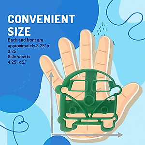 VINTAGE VAN COOKIE CUTTERS Small Bus Vehicle Rear Back Automobile Front and Van Side View Cookie Cutters (3 Pack)