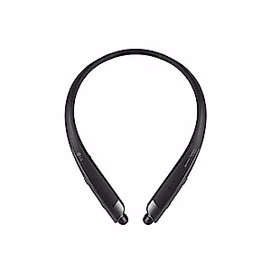 LG HBS-1120 Tone Platinum Se Bluetooth Wireless Retractable Stereo Headset with Google Assistant- Black - Retail Packaging, 2.3