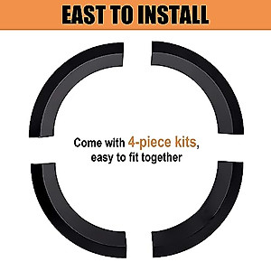 Migoda Fire Pit Ring 45-Inch Outer/39-Inch Inner Diameter, Fire Ring Insert DIY Campfire Liner Heavy Duty Steel Fire Pit Liner for Camping Outdoors, Backyard Garden Wood Burning