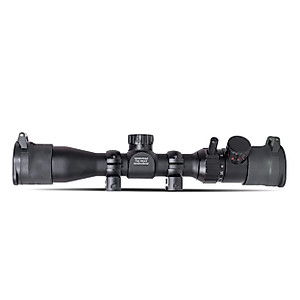 Monstrum 3-9x32 Rifle Scope with Rangefinder Reticle | Monstrum Flip Up Lens Cover Set | Bundle