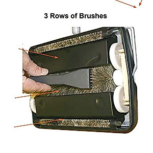 Dust Care DC 1001 Non Electric Commercial Grade Carpet Sweeper with Clean Out Comb On-Board, 3 Brush System