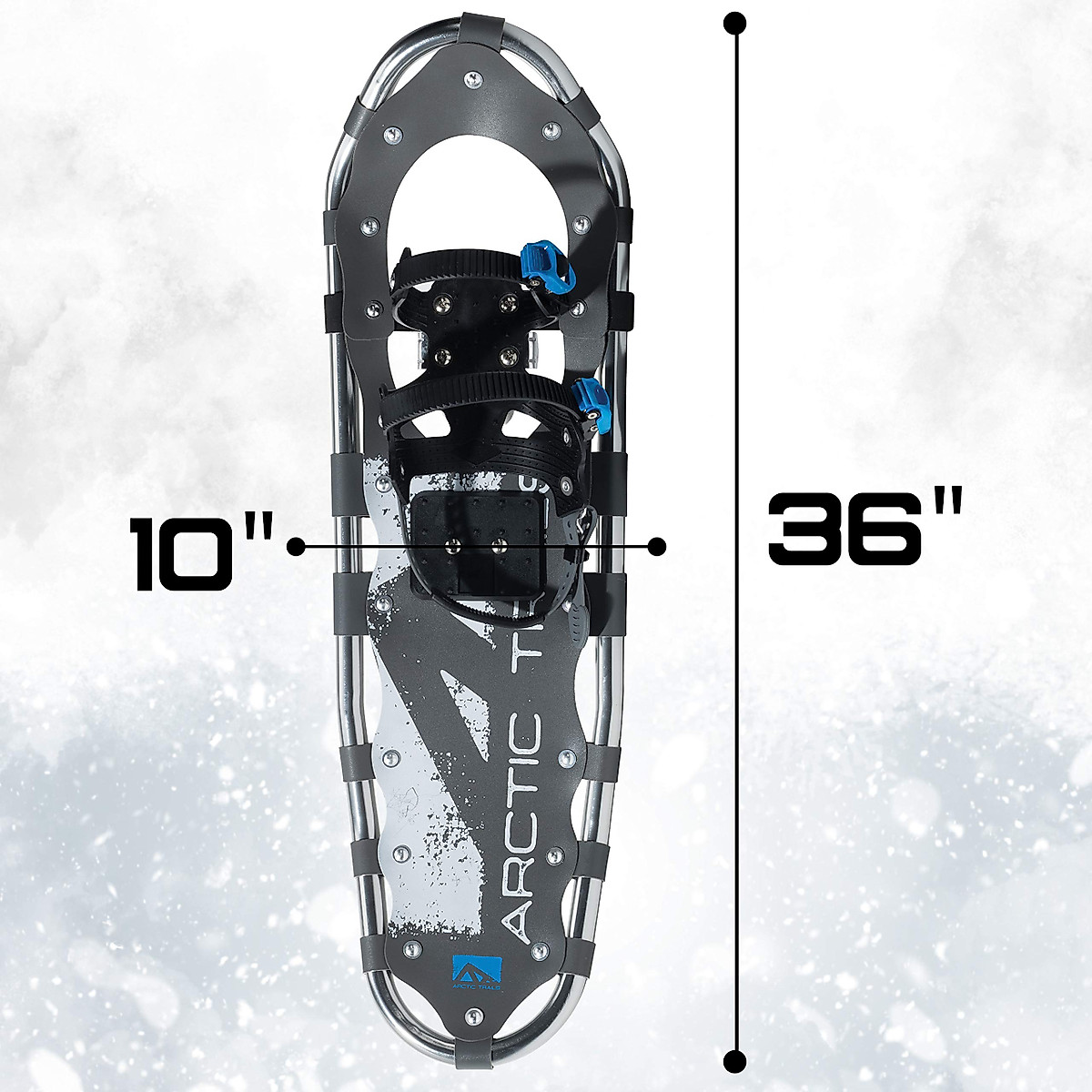 Franklin Sports Snowshoes for Men and Women - Lightweight Aluminum Snowshoes for Adults - Easy to Use Adjustable Snowshoes - Carry Bag Included - 36"
