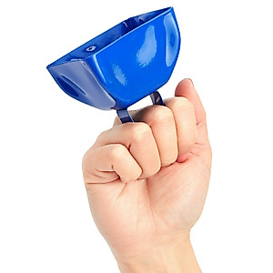 Set of 12 3-inch Cowbells with Handle, Hand Percussion Cow Bells Noise Makers for Sporting Events, Football Games (Blue)
