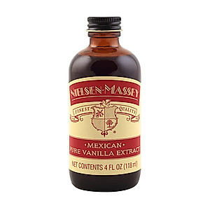 Nielsen-Massey Mexican Pure Vanilla Extract for Baking and Cooking, 4 Ounce Bottle