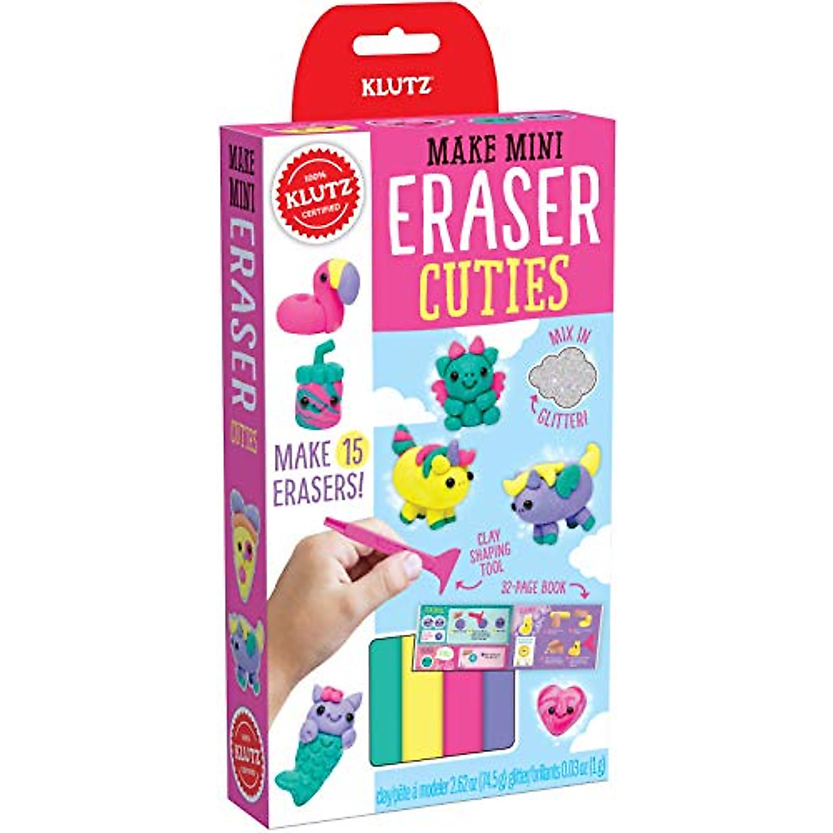 Klutz Mini Eraser Cuties Craft Kit Brown/a, 5" Length x 1.5" Width x 9" Height