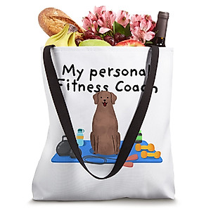 Sweet Chocolate Brown Labrador - Personal Fitness Coach Tote Bag