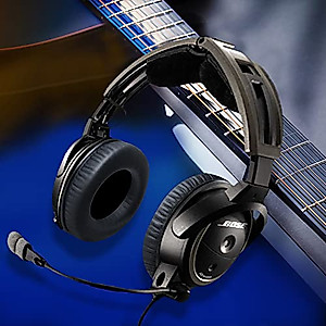 Replacement Ear Pads for Bose Aviation A20, Earpads Cushions Compatible with Bose Aviation Headset X A10 A20, Durable Leather Slow Rebound Memory Foam (Black)