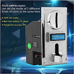 Multi Acceptor for Vending Machines - Arcade Game Selector Mechanism - Slot Acceptance Device for Arcade - Ideal Acceptor Mechanism for Arcades