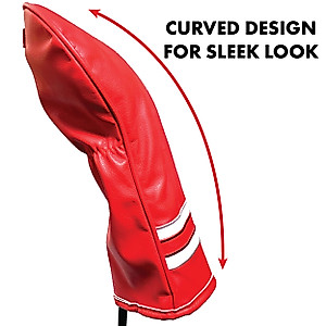 Team Golf NCAA Rutgers Vintage Driver Headcover - Printed Team Golf NCAA Vintage Driver Golf Club Headcover, Form Fitting Design, Retro Design with Fleece Lining for Extra Club Protection