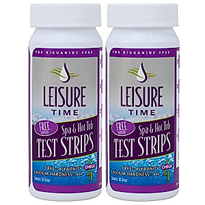 LEISURE TIME Free Sanitizer Spa & Hot Tub Test Strips (50 count) (2 Pack)