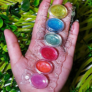 Mebtmel Cute Lip Gloss for Kids, 10PCS Glitter Girls Lip Gloss Set with Shape of Candy, Assorted Flavors Hydrating Lip Balm Party Favor Make-up for Girls and Teens Ages 8-12