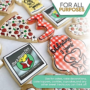 Splendid Sensations - 25 Count Edible Paper, Sugar Paper, Wafer Paper Edible Sheets, Frosting Sheets for Edible Printer, Edible Image Paper, Icing Sheets, papel comestible para pastel