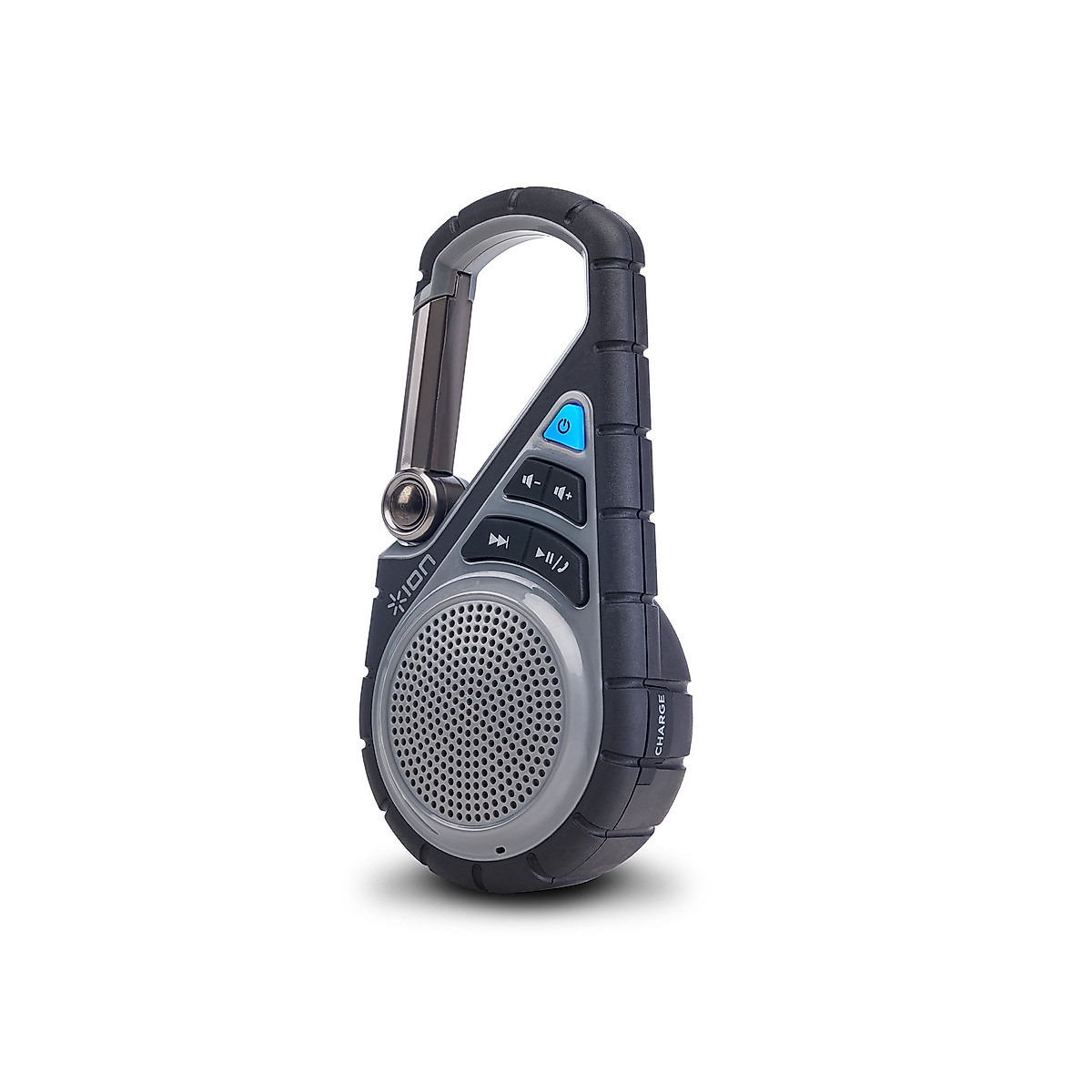 ION Audio Clipster Active | Bluetooth Clip-On Outdoor Speaker with Waterproof Rubber Covering & Mounting Bracket
