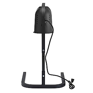 Kratos Bulb Warmer, Two Bulb Heat Lamp, Black, 120V, 500 Watts, Countertop Food Warmer for Restaurants (31M-004)