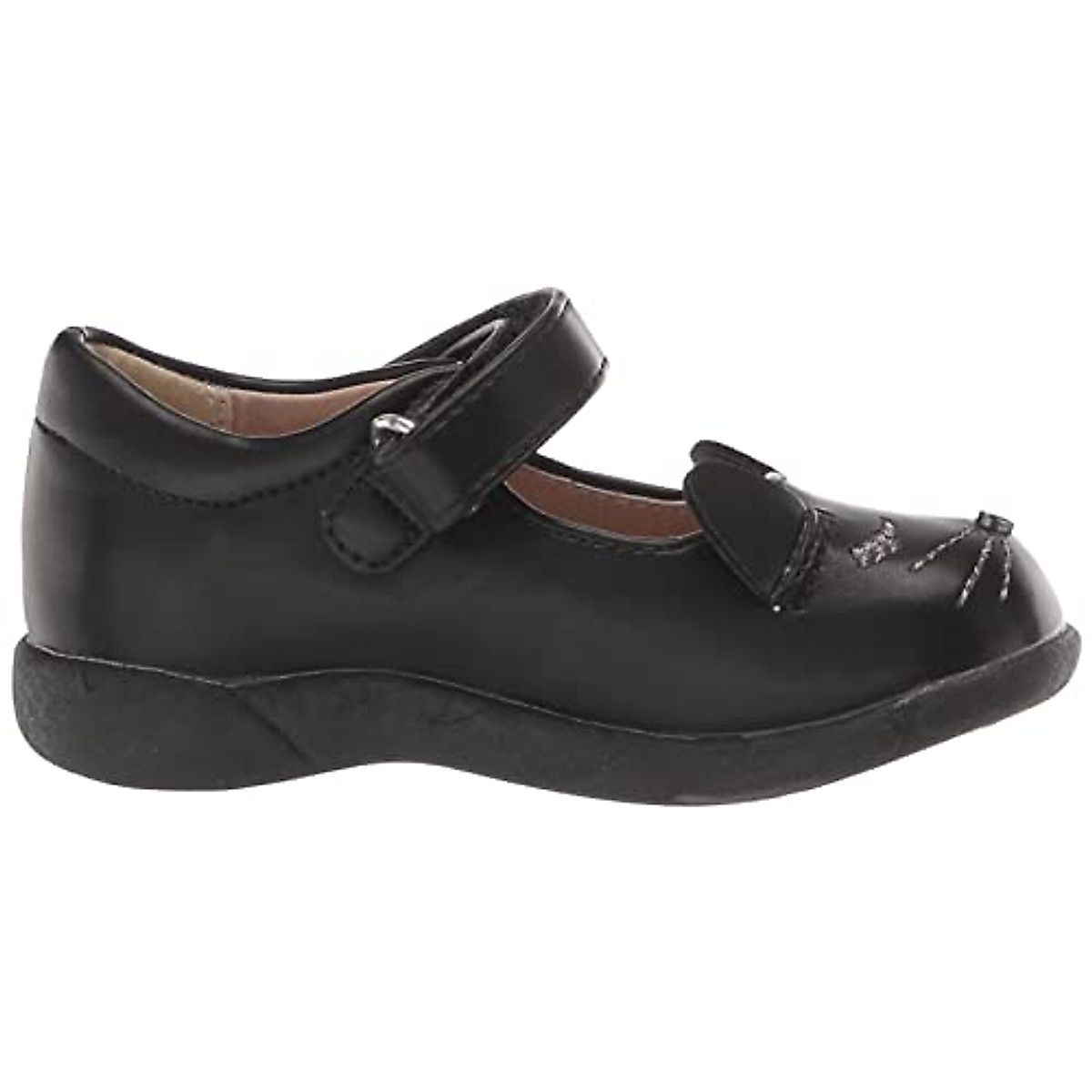 The Children's Place girls And Toddler Uniform Embroidered Cat Shoes Sneaker, Black Cat, 5 Toddler US