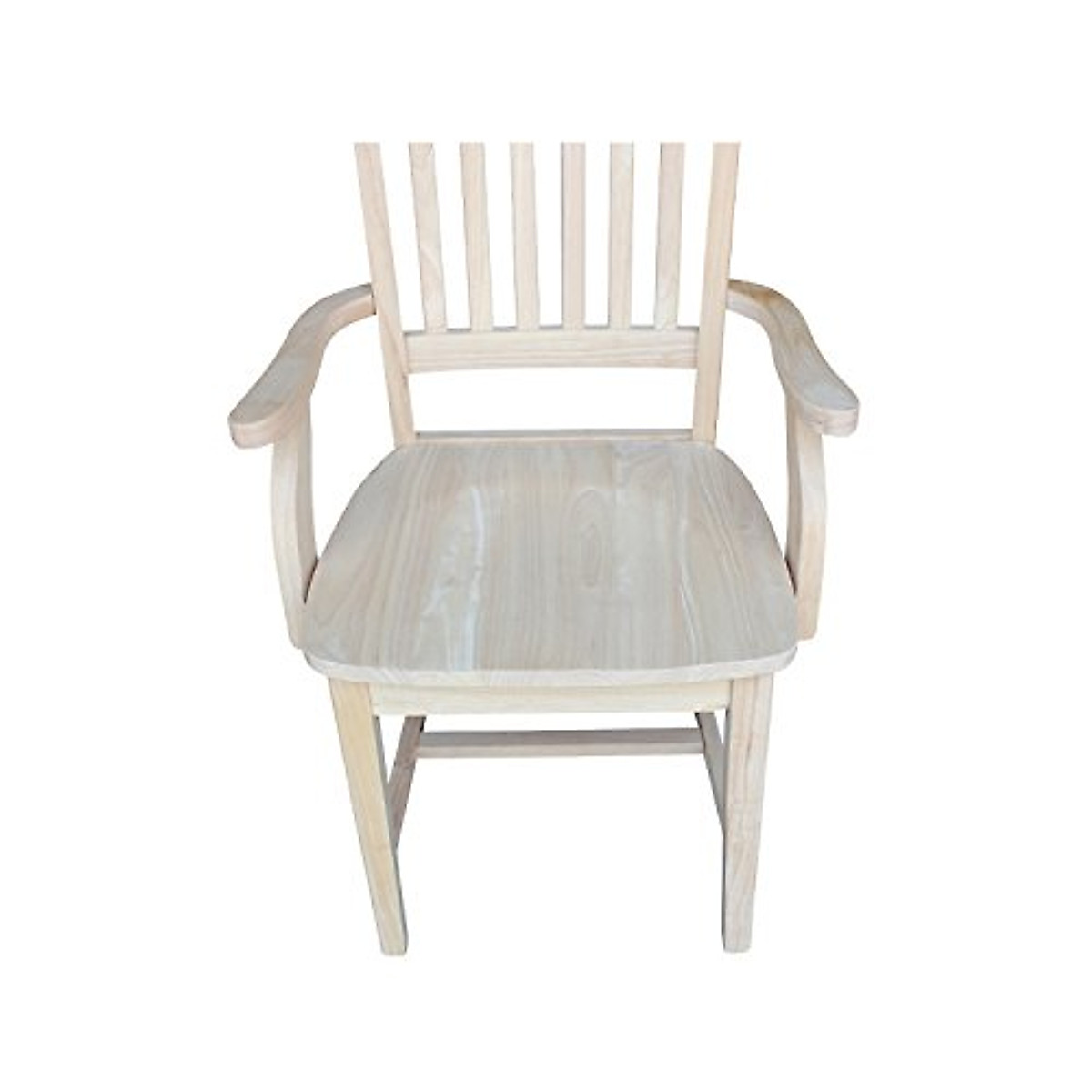 International Concepts Mission Side Chair with Arms, Unfinished