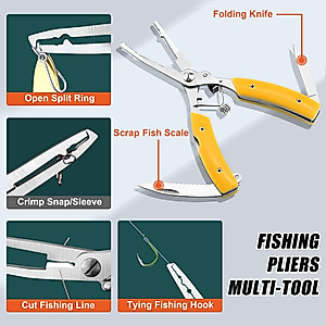 OROOTL Spinner Lure Making Kit, 246pcs Fishing Lure Making Kit Spinner Blades Fishing Pliers Lure Bodies Spinnerbait Shafts Treble Hooks Set Walleye Rig Making Supplies