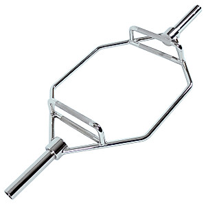 Sunny Health & Fitness Olympic Hex Bar, Weight Training Trap Bar for Deadlifts and Shrugs