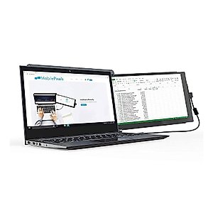 Mobile Pixels DUEX Pro Portable Dual-Screen Attachable Laptop Monitor with Anti-Glare Display and Kickstand, 12.5 Inch