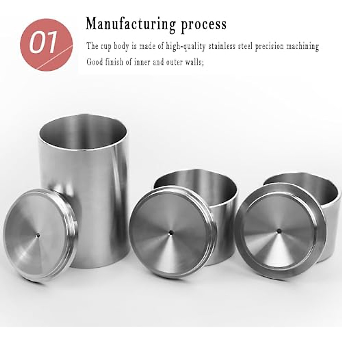 Liquid Density Hydrometer, Density Specific Gravity Cup, 50ML High-Precision, Used to Test The Specific Gravity of Liquids Such As Paint/Auxiliary Materials and Oils