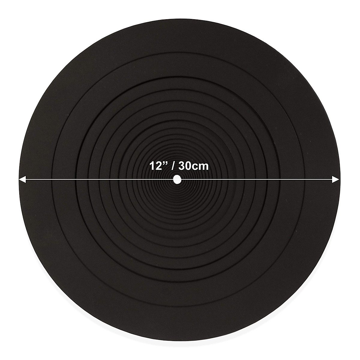 Tamwell Turntable Mat for Audiophile and DJs Slip Mat 12 Inch Silicone Universal Turntable Platter Mat with Antistatic Cloth