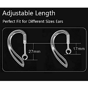BLLQ Ear Hooks Compatible with Apple AirPods Pro [Anti-Slip Anti-Drop Anti-Lost][Comfortable] [Fit] [Durable], Compatible with AirPods Pro Ear Hook, Clear 4PCS