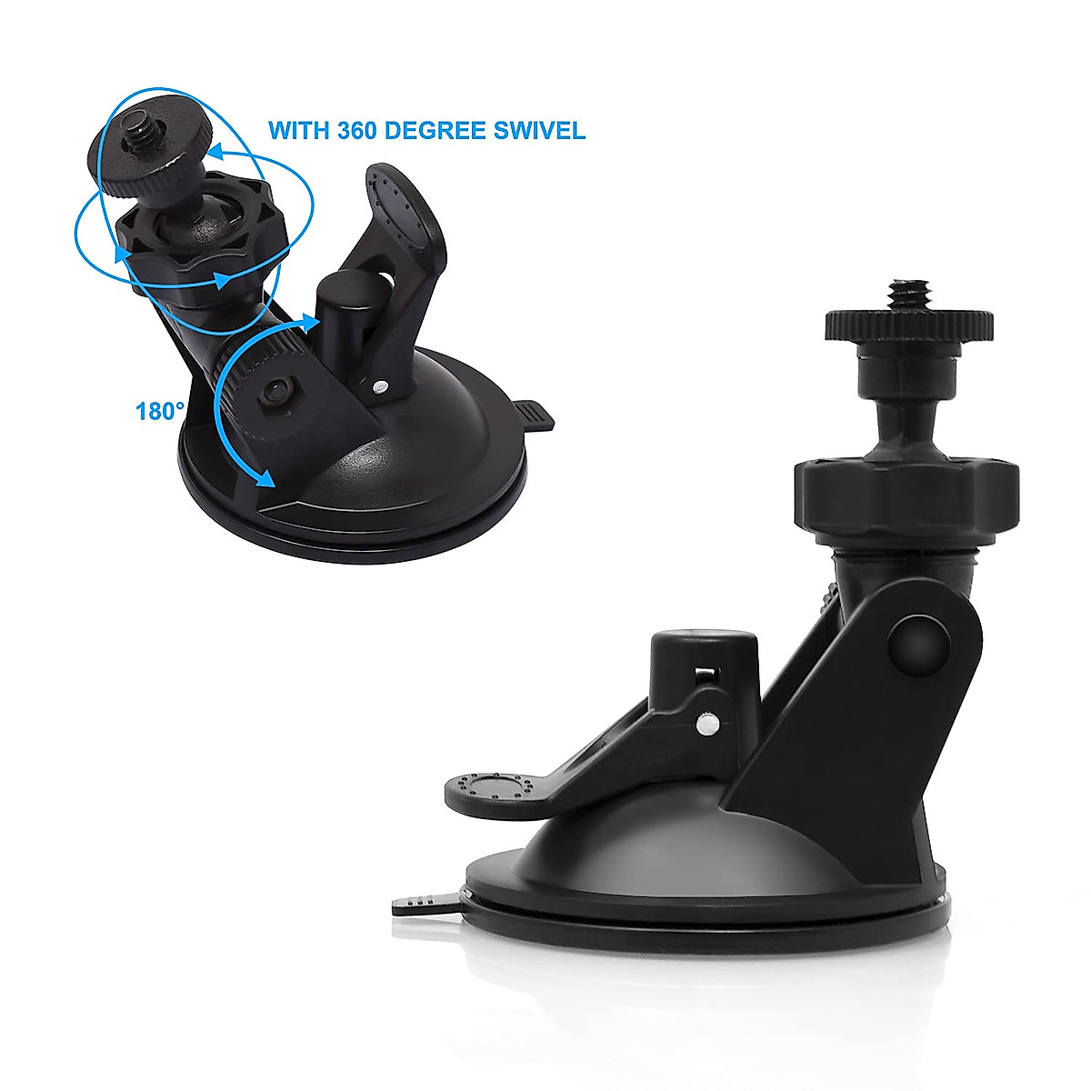 Camera Adhesive Suction Cup Wall Mount For Wyze Cam V3/Pro,for Wyze Cam Pan/V3,for Oculus Sensor,for HTC Vive Base Station,Swivel 360° Adjustable In/Outdoor Bracket with Washable Silica Gel(2 Pack)