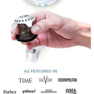 TubShroom Ultra Revolutionary Bath Tub Drain Protector Hair Catcher/Strainer/Snare, Stainless Steel, Stainless Combo